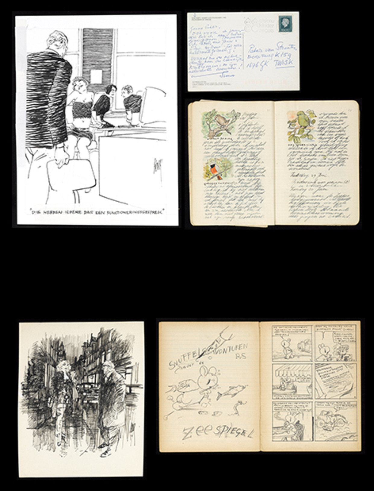 8000 tekeningen van Peter van Straaten straks te bewonderen in het Allard Pierson Museum | Trouw