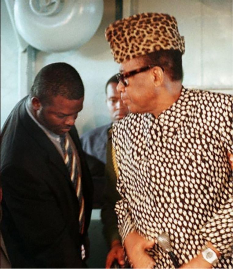 Nzanga Mobutu, zoon van, spreekt voor 't eerst 20 jaar na het Mobutu ...